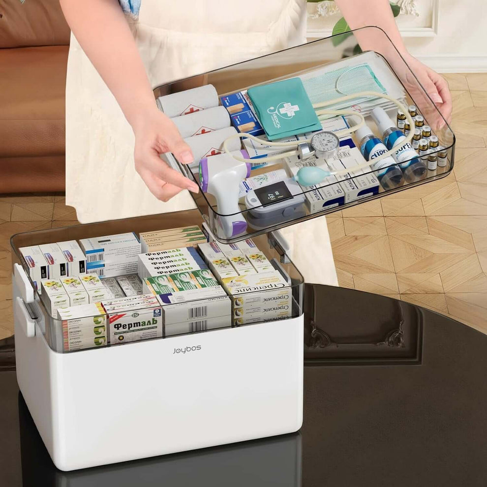Zentheca 3-Tier Medical Storage Box - Organize Meds